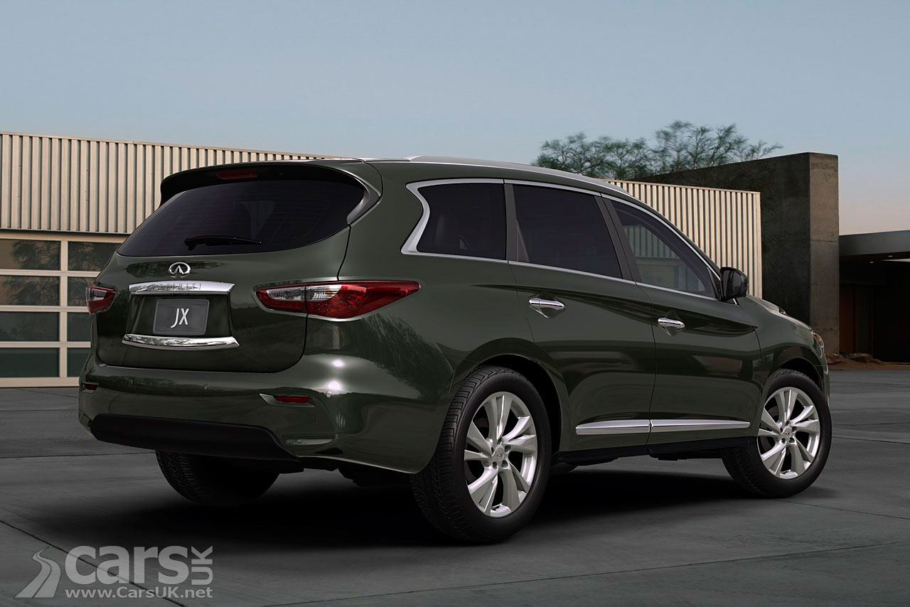 Infiniti JX Concept finally revealed at Pebble Beach.