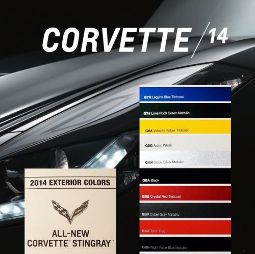 Find CORVETTE STINGRAY 2014 - BOOK BROCHURE + PAINT CHART - CHEVROLET ...