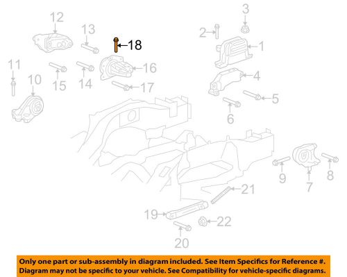 Find GM OEM Engine Transmission Mounting-Side Transmission Mount Bolt ...