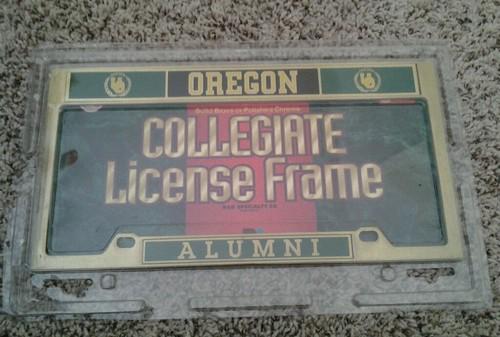 Find Solid Brass University Of Oregon License Plate Frame GO DUCKS in ...