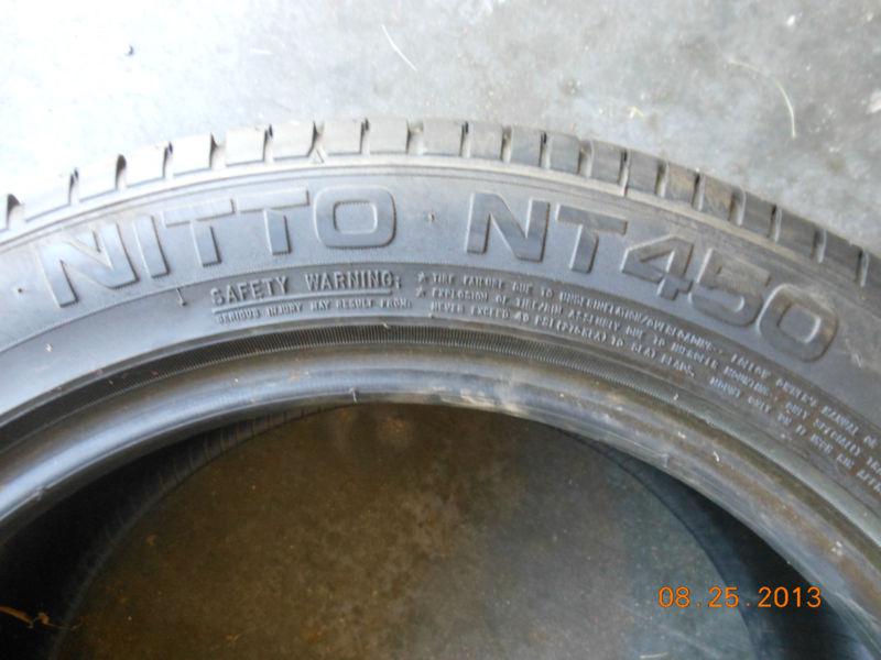 Find Nitto NT450 225/50R17 Tire USED SET OF 2 9/32" TREAD in Sioux Falls, South Dakota, US, for ...
