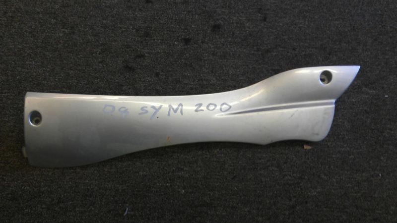 Find Used Factory OEM Left Side Cover Assembly Titanium SYM HD200 2008 ...