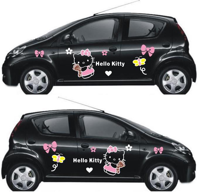 Sell left+right hello kitty vinyl Car Truck Sticker Decal graphics in ...