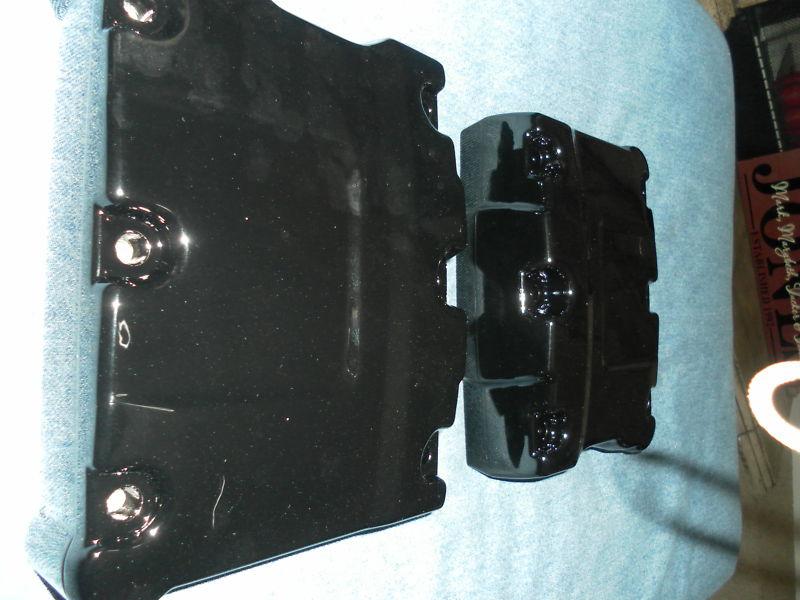 Sell Harley Davidson Gloss Black Dyna Softail Touring Rocker Box Covers ...