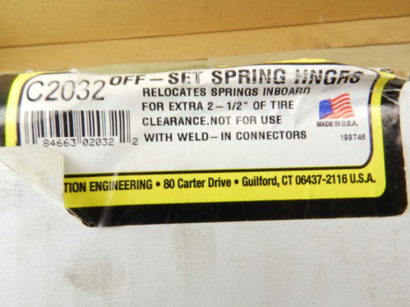 Purchase Competition Engineering 2032 Offset Leaf Spring Hangers Camaro ...