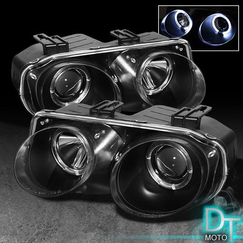 Purchase BLACK 98-01 ACURA INTEGRA DUAL HALO PROJECTOR HEADLIGHTS ...