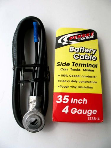 Buy 35" 4GA PENSKE Side Terminal Copper Battery Cable part # ST35-4 in ...