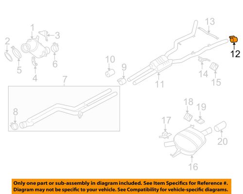 Buy BMW OEM 07-13 335i 3.0L-L6 Exhaust-Rear Muffler Clamp 18307560779 ...