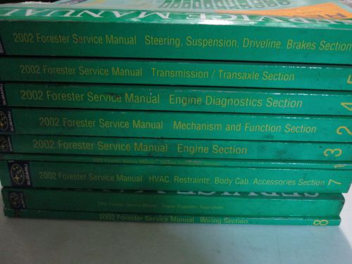 Buy 2002 Subaru Forester Service Repair Shop Manual 9 Volume Set ...