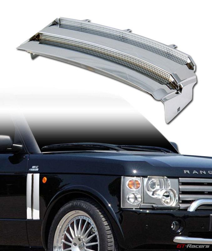 Buy CHROME/SILVER MESH FRONT SIDE FENDER VENT GRILL GRILLE V2 03-12 ...