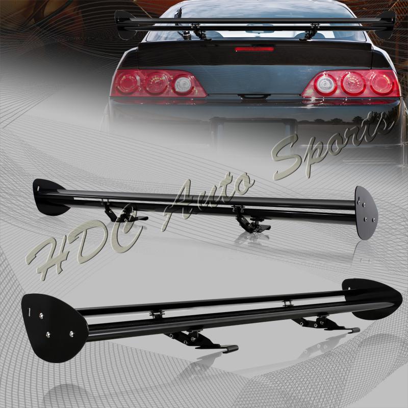 Buy 43" Black Aluminum Rear Trunk Lid Low Mount GT Style Double Deck ...
