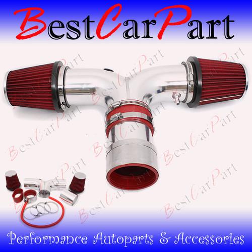 Buy BCP RED 04-07 Durango 5.7L HEMI V8 Dual Twin Air Intake Induction ...