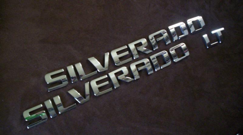 Buy 2010-2013 CHEVROLET SILVERADO LT SCRIPT LETTERING EMBLEMS ...