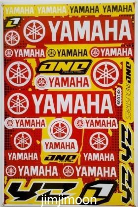 Buy yamaha yellow dirt bike racing motorcycle sticker kit decal red ...