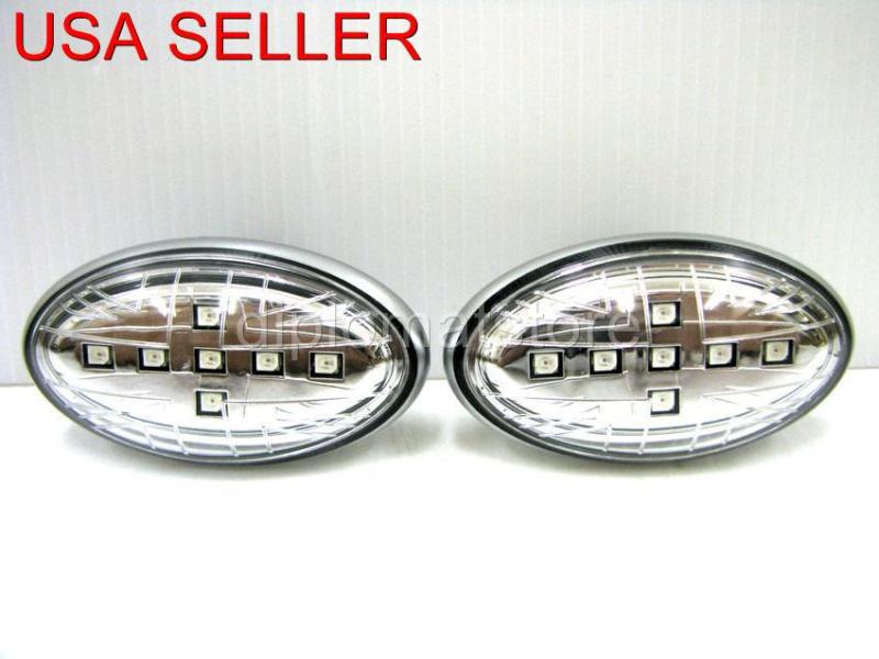 Buy 01-08~Mini~Cooper~LED~England~Clear~Side~Marker~Lights~R50~R52~R53 ...
