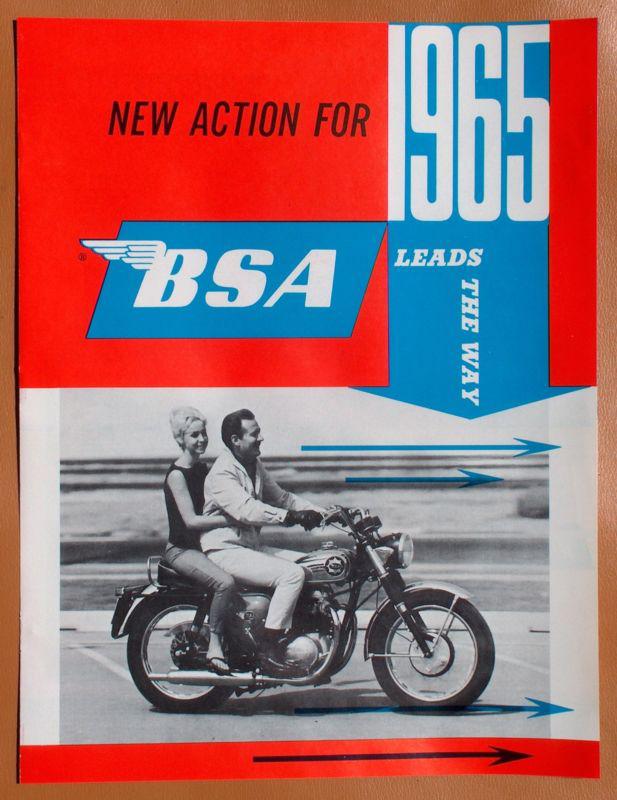 Buy 1267 1965 BSA Motorcycles Model Line Magazine Pull Out Centerfold ...