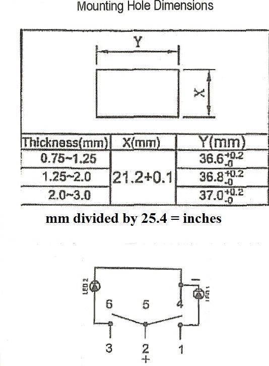 Find Waterproof LED Rocker Switch Rectangular Red and Green SPDT On-Off ...