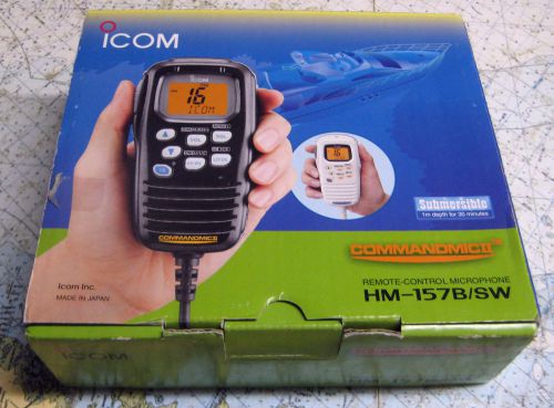 Find Icom HM-157B CommandMic Remote Marine Microphone (Black) in Saint ...