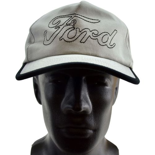 Find OEM NEW Ford Silver and Black Ford Script Hat Cap - Mustang, F150 ...