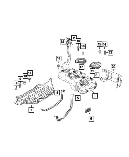 Find Genuine Mopar FUEL - TANK | Mopar 68254860AA 68254860AA in , for ...