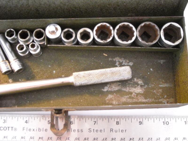 Sell VINTAGE S-K SOCKET SET-18 PC.-3/8 & 1/4 IN OLD BOX in Sebastian ...