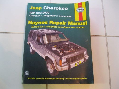 Sell Haynes Repair Manual - Jeep Cherokee 1984 - 2000 *Cherokee *Wagoneer *Comanche in ...