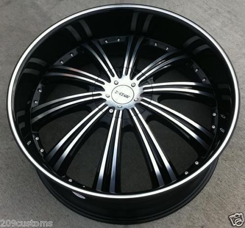 Sell 26 INCH WHEELS + TIRES DW909 BLACK ESCALADE 2007 2008 2009 2010 ...