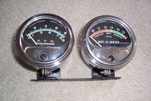 Sell VINTAGE 1960'S SUN TACH & BAT-O-METER W/CHROME CUPS AND ...