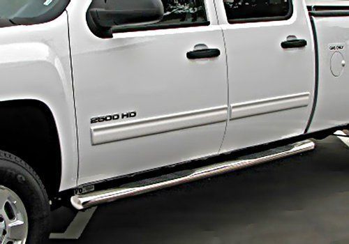 Sell MaxMate Custom Fit Silverado 4 inch Oval Stainless Side Step Rails ...