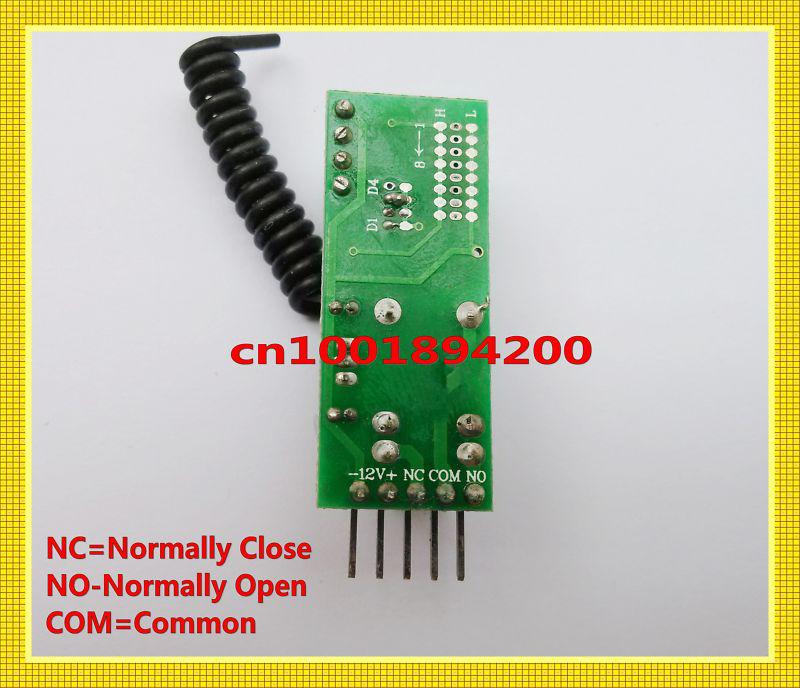 Sell DC12V 1Channel Remote Control Switch System Mini Receiver ...