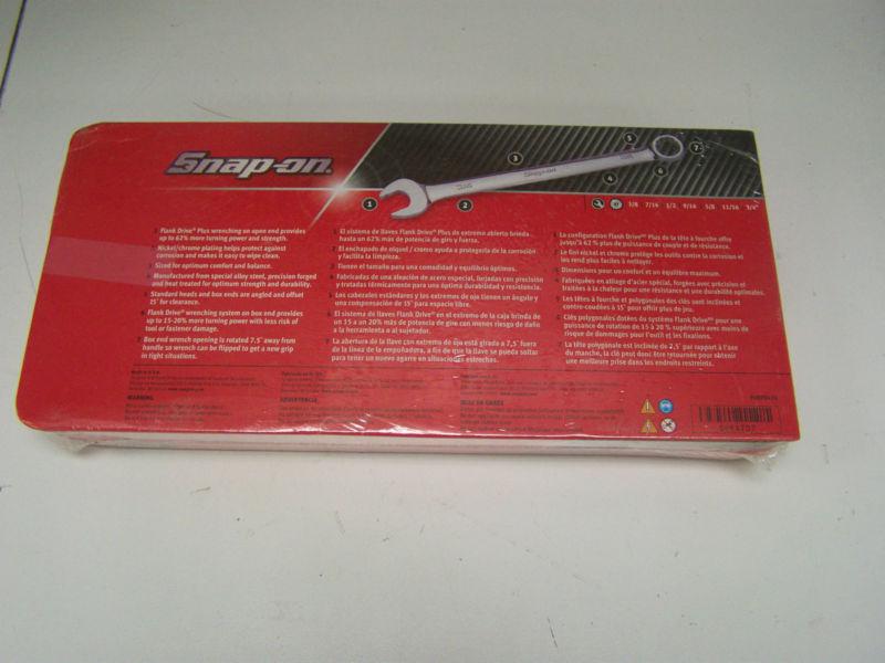 Sell Snap-on SOEX707 7 piece 12-point SAE Flank Drive Plus Combination Wrench Set. in San ...