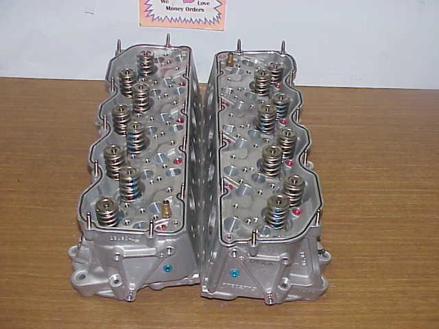 Purchase SB Chevy R07 Ported Damaged Aluminum Heads NASCAR ARCA NO ...