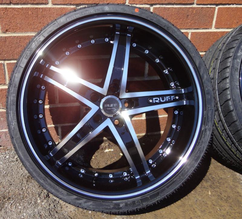 Purchase 20X8.5 & 20X10 RUFF RACING R953 BLACK MCHND & 245-30-20 255-30 ...