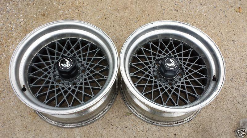 Purchase 87 Firebird Trans Am 16" FRONT pair HONEYCOMB WHEELS rims tpi ...