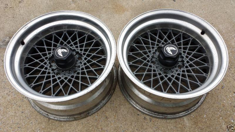 Purchase 87 Firebird Trans Am 16" FRONT pair HONEYCOMB WHEELS rims tpi ...