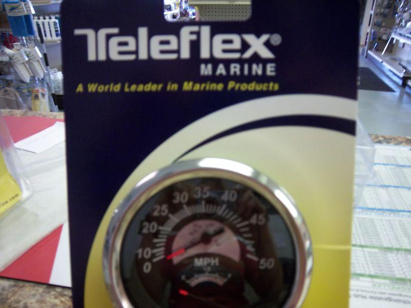 Purchase Teleflex new gauge fuel/speedo 0-50 69073fp black sterling ...