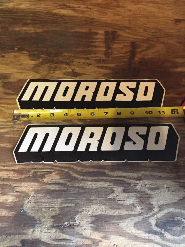 Purchase Pair of New Moroso racing stickers / decals Nhra Nascar in ...
