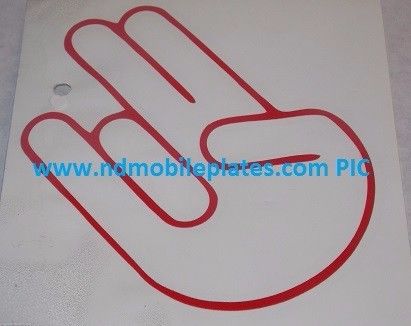 Purchase Shocker Right Hand Red Vinyl Window Car Tattoo Decal Sticker 4 ...