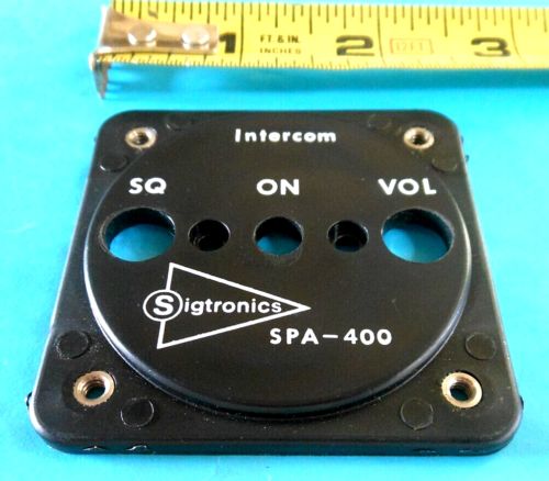 Purchase Sigtronics SPA-400 & SPA-600 Intercom Round Faceplate Fits 2-1 ...