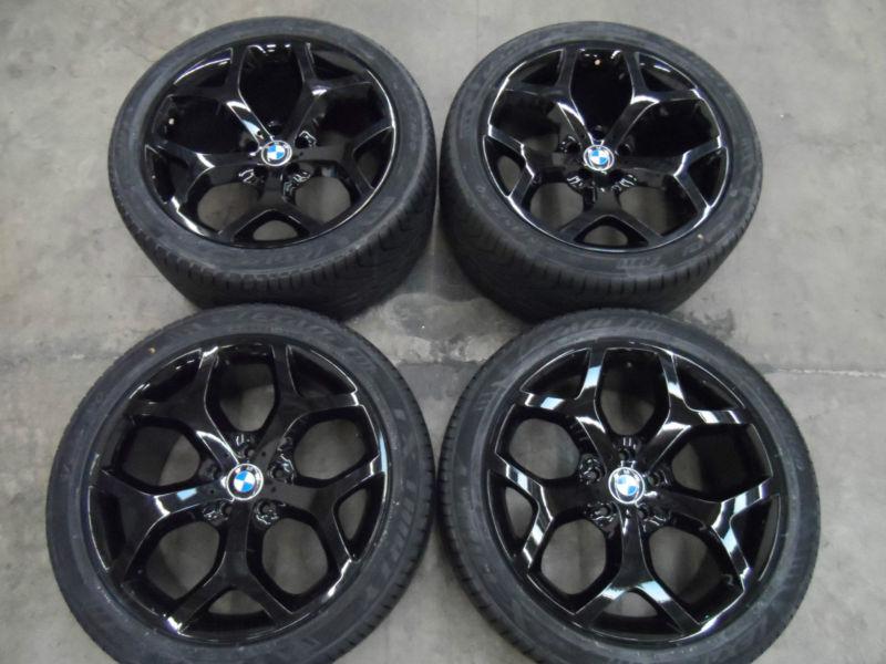 Purchase 20" BMW X5 X6 Y Spoke 214 Style RARE Gloss Black Wheels w/ New ...