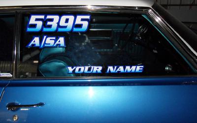 Purchase 3 Color Vinyl Graphics Package Drag Racing Competition Numbers ...