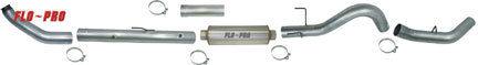 Buy Flo Pro Exhaust System 5" Turbo Back w/Bungs 10-12 cummins 6.7L ...