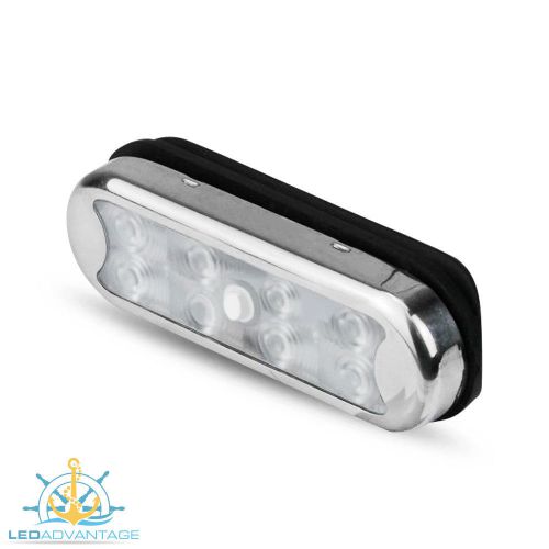 Buy 12V 2 WATT LED RAIL BIMINI MOUNTED LIGHT STAINLESS STEEL COVER ...