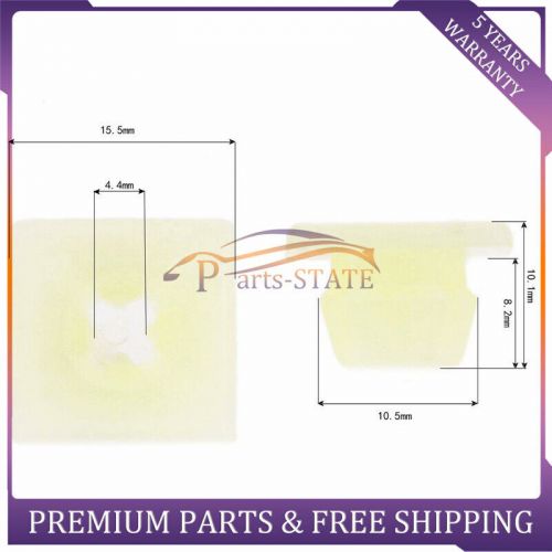 Buy For Chevrolet 3907444 10x Bumper License Plate Nut Bracket Clip ...