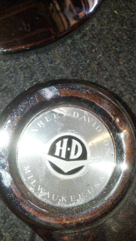 Buy Harley Davidson FLH Disc Brake covers with caliper Covers Chrome ...