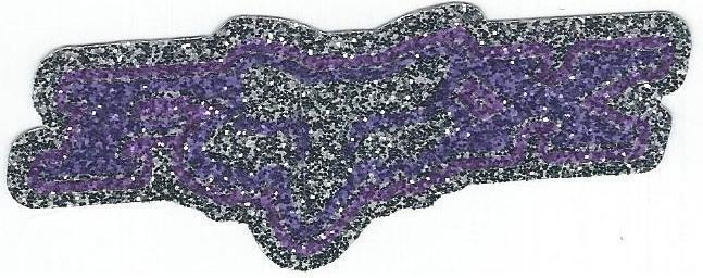 Buy FOX RACING GIRLS GLITTER STICKER PURPLE 3" NEW!! FREE SHIPPING! in ...