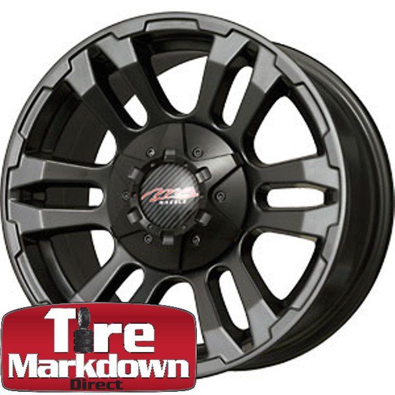 Buy 4 New 15X8 5x127/ 5x5 MB Motoring TKO Black Wheels in Indianapolis ...