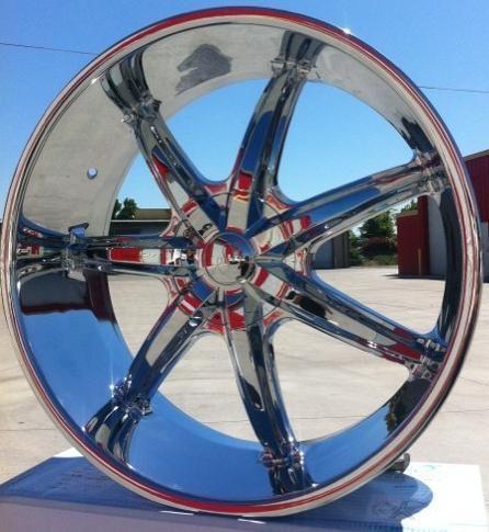 Buy 24 INCH WHEELS + TIRES U2W35 CHROME CHEVROLET YUKON 90 91 92 93 94 ...