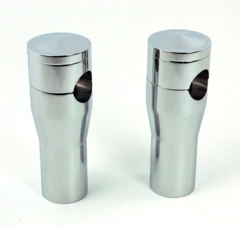 Find DNA CHROME 4" HIDDEN BOLT HANDLEBAR RISERS HARLEY SPRINGER BOBBER ...