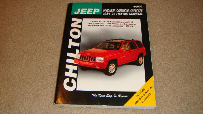 Find 84-98 Jeep Wagoneer Comanche Cherokee Chilton Repair Manual in Olive Branch, Mississippi ...